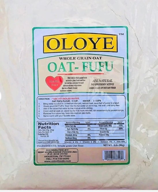 Oat Fufu Whole Grain - OLOYE | AT THE SOURCE DISTRIBUTION